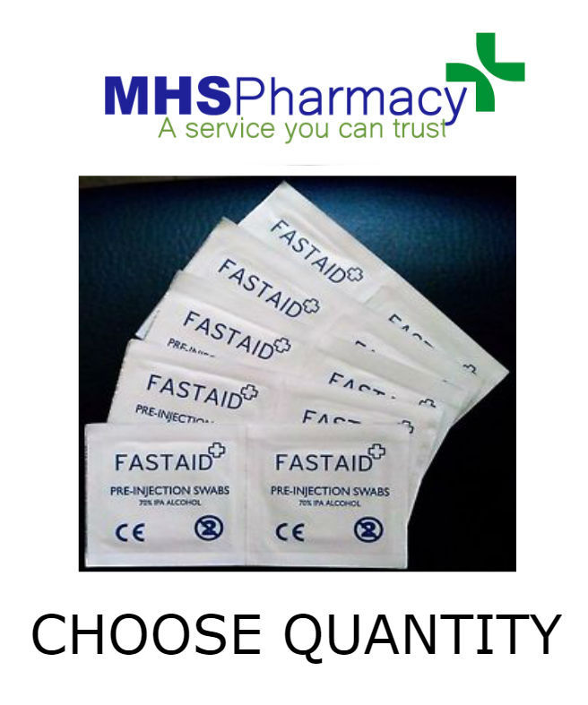 Fast Aid 70% IPA Alcohol Wipes Pre-Injection Swabs NHS GRADE NAIL ...
