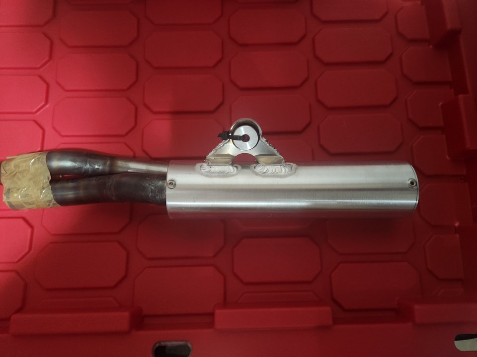 1980 1981 YAMAHA YZ465 PFR PERFORMANCE PIPE & ROUND MUFFLER AHRMA BOB ...