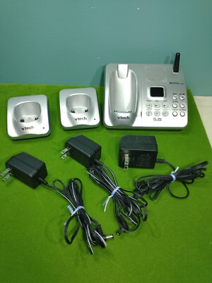 VTECH 5.8 Ghz Answering Machine Base with 2 cradles ia5874 Tested ...