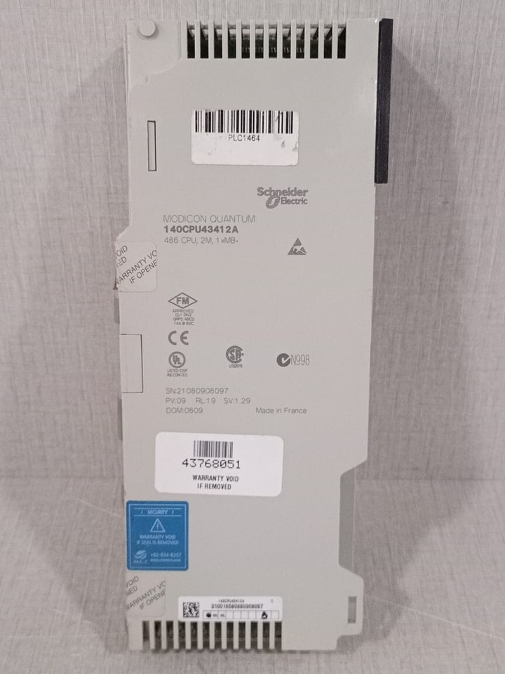 Schneider Electric 140 CPU 434 12A Modicon Quantum Controller - WITHOUT ...