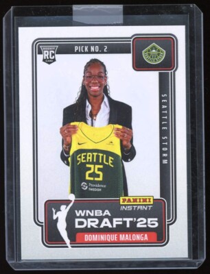 2025 Panini Instant WNBA Draft Night DN2 1st ROOKIE /5323 Dominique ...
