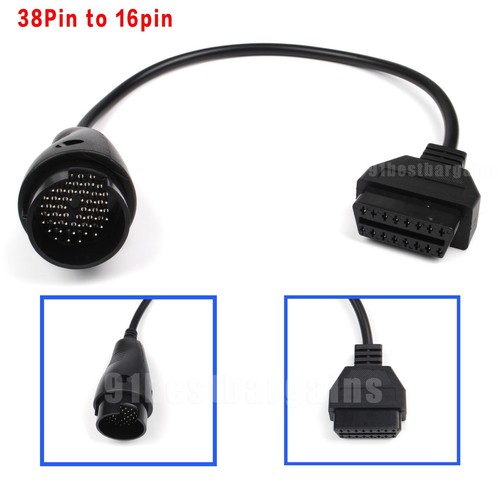 38Pin OBD1 16Pin OBD2 Diagnose Adapter Stecker Mercedes W124 W202 W210 ...