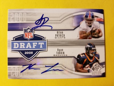 RYAN TORAIN & ALLEN PATRICK /199 RC AUTO AUTOGRAPH #DY-PT 2009 SP ...