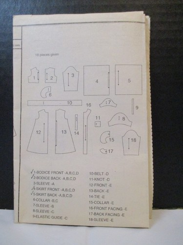 New Look Pattern 6309 Dress & Coat Girls Size A (3-6) Cut Complete ...