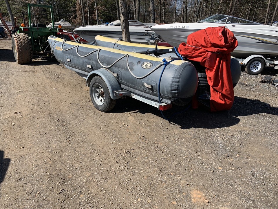 DEMAREE inflatable boats DIB 17 Ft Sea Sled Rescue White Water ...