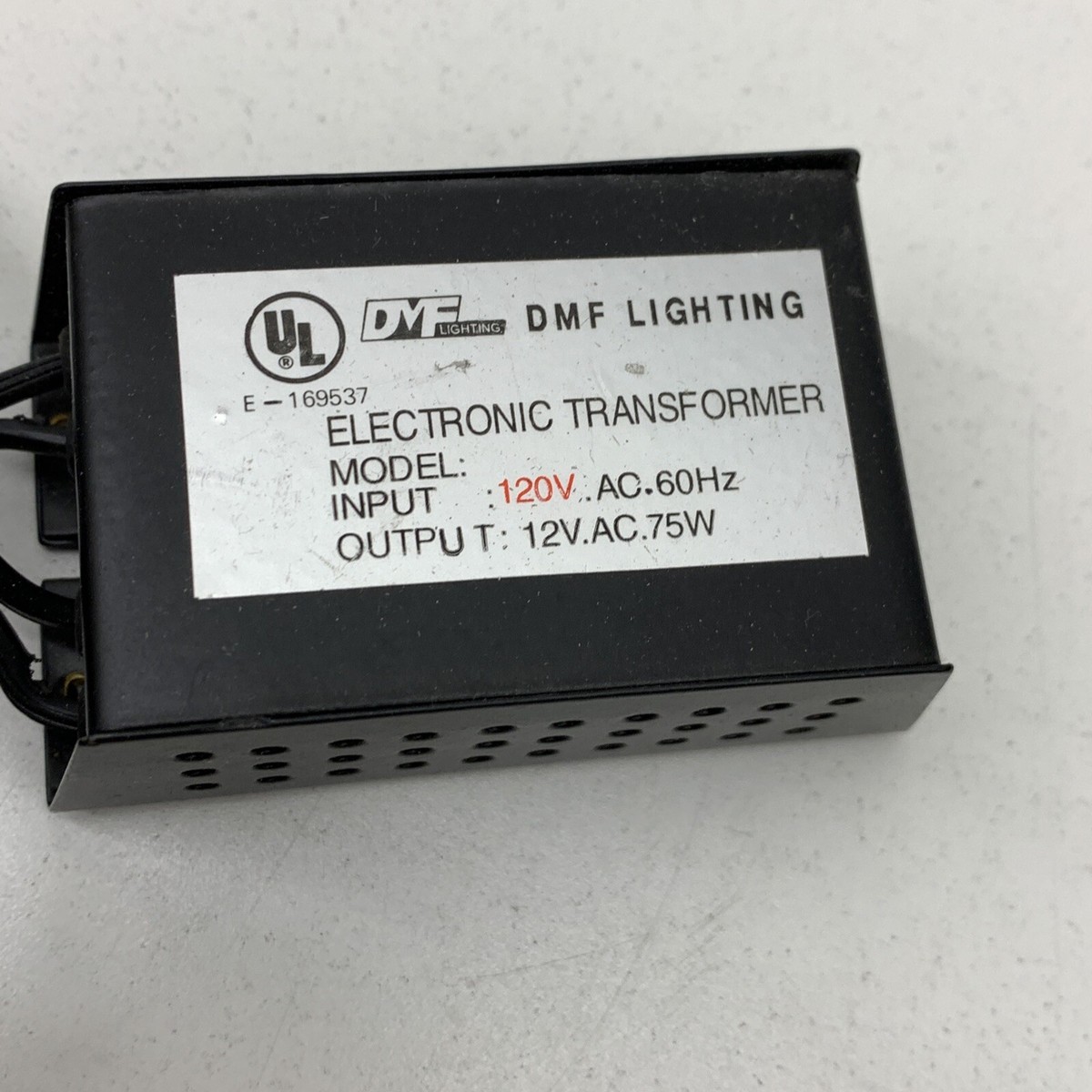 Transformers 12v Fog 75 S N Al10468 Shop Electronic Transformers