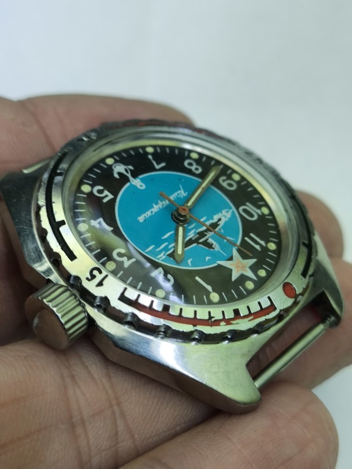 🔔🔔🔔Vintage Soviet NAVY U-boat diver military watch VOSTOK Amphibian | eBay