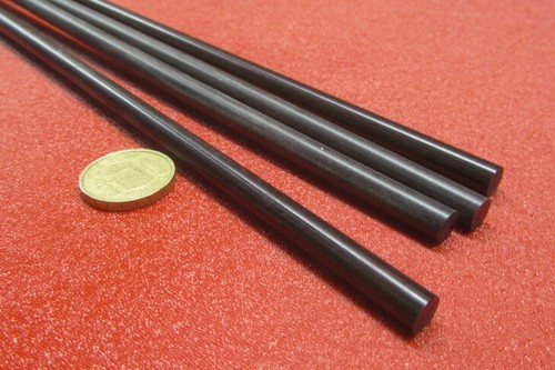 Acetal Copolymer POM Round Rod, Black 3/8" Dia x 48" Length, 4 Units ...