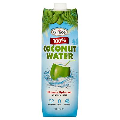 GRACE 100% Coconut Water Hydration Drink 1L Cartons Multipack (Pack of ...
