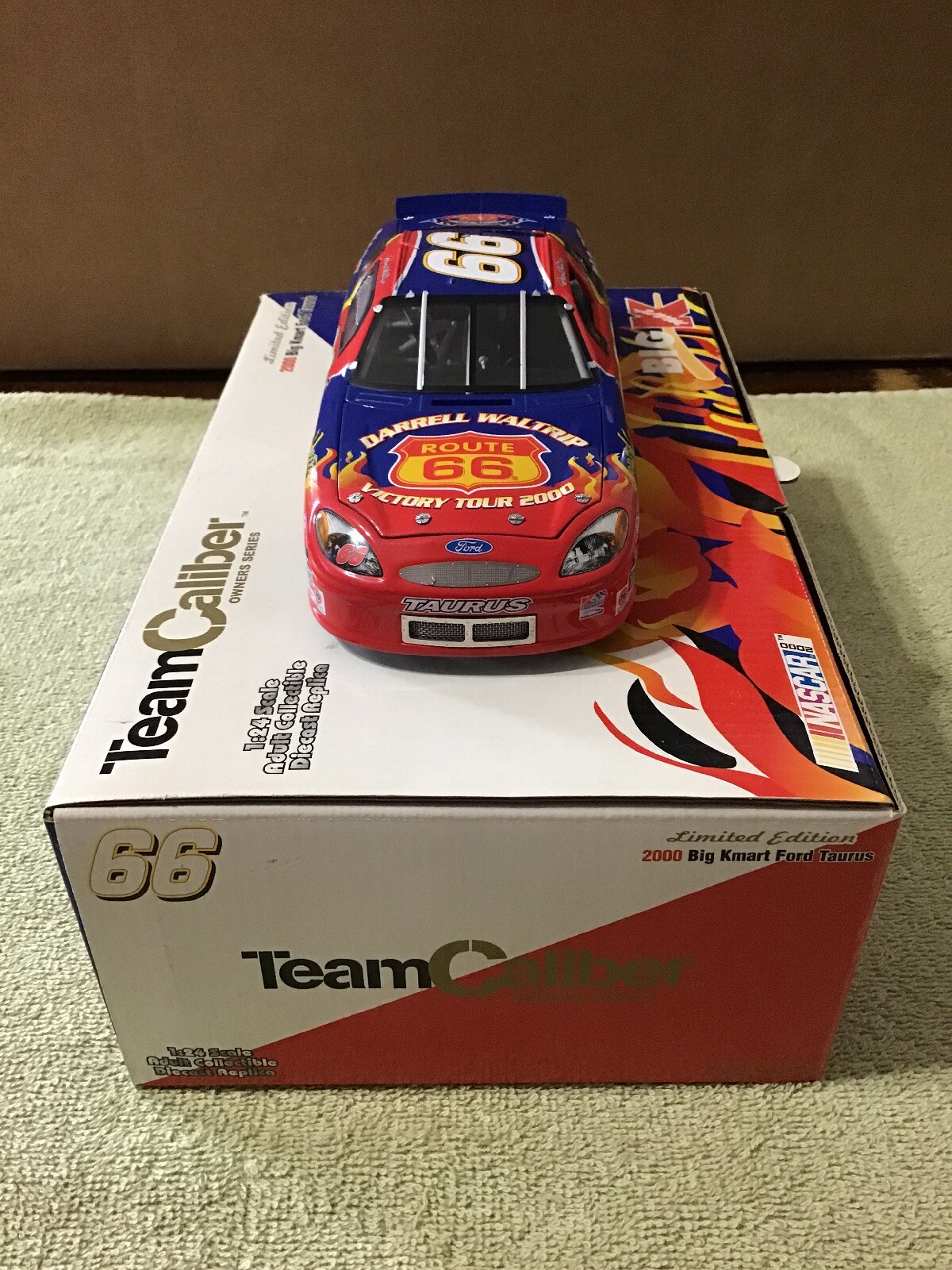 2000 Team Caliber Owners DARRELL WALTRIP #66 BigK Flames Diecast Nascar ...