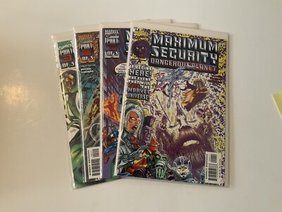 Maximum Security 1 2 3 Plus Dangerous Planet Lot Run Set Marvel | eBay