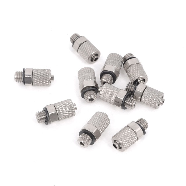 10Pcs M5 Male Thread Fitting Coupler Quick Connector for 4mmx6mm Pipe ...