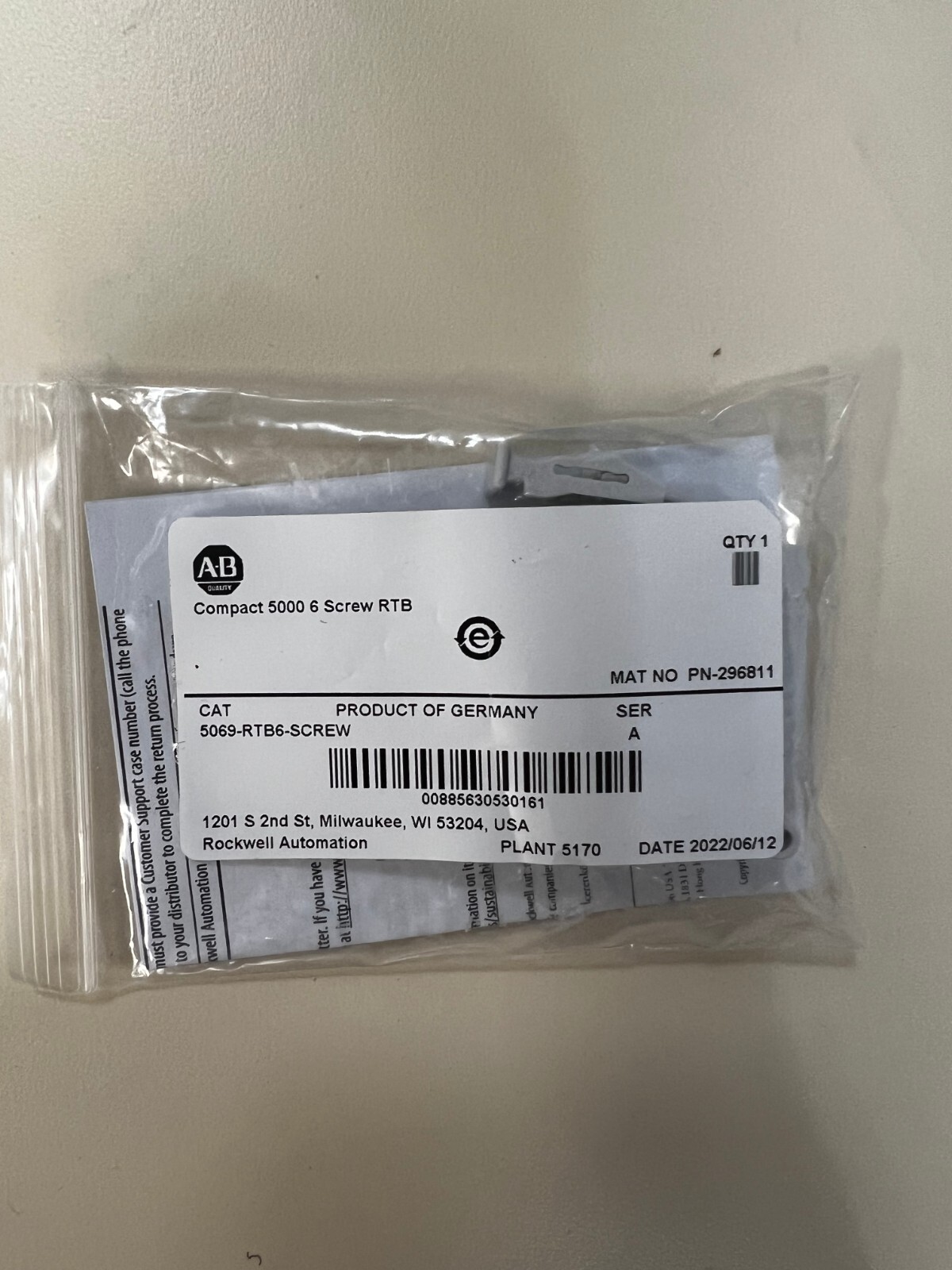 New Allen Bradley 5069-RTB6-SCREW | eBay