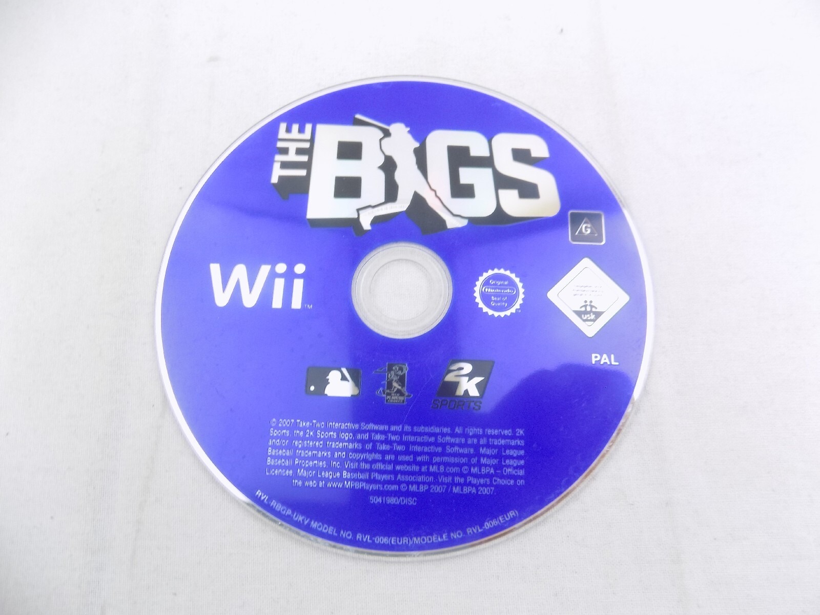 Mint Disc Nintendo Wii The Bigs - Disc Only Wii U Comp. Free Postage ...
