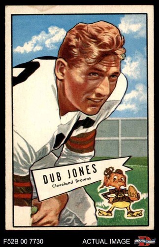 1952 Bowman Large #86 Dub Jones Browns-FB LSU / Tulane 4 - VG/EX | eBay
