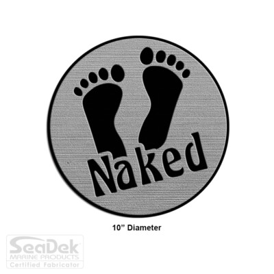 SeaDek Boat Step Pad - NonSkid Stick On - StormGray-Blk - 10" Naked ...