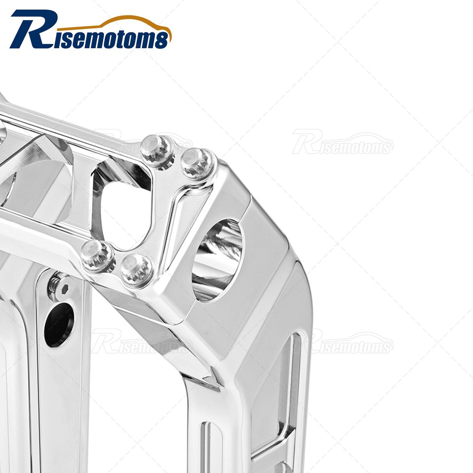 4"-14" Handlebar Riser Kit 1.5" Pullback For Harley Touring Road King ...