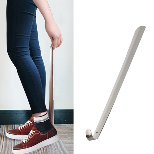 50 CM Long Shoehorn Boot Lifter Stainless Steel Elder with Hanging Hole ...