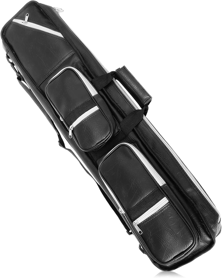4X8 Pool Cue Case Billiard Stick Carrying Case Leatherette Soft Cue Bag ...