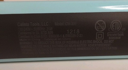 Calista Maria McCool Triangl CM-309 Heated Hair Brush Comb Styler ...