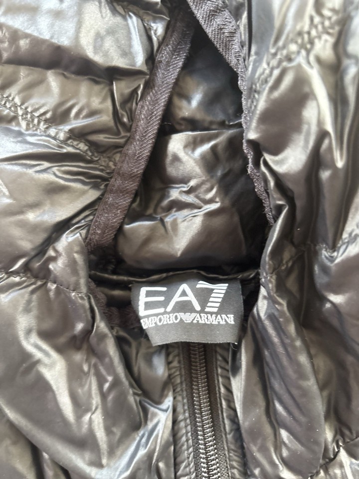 WOMENS EMPORIO ARMANI EA7 light weight Puffer Jacket Size X-Small | eBay UK