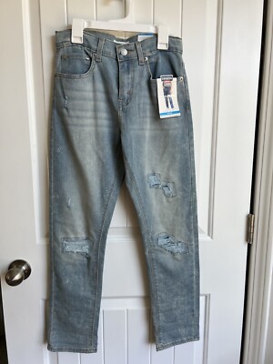 NWT Denizen Levi’s Boys Light Blue Ripped Taper Jeans Size 14 Reg | eBay
