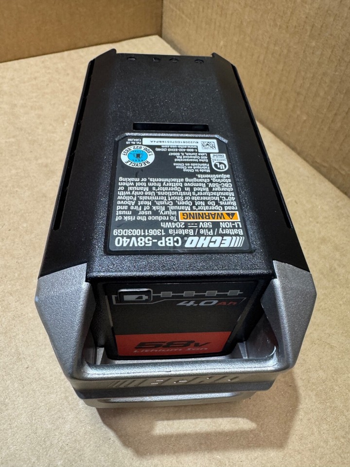 ECHO [CBP-58V40] GENUINE 58V MAX 4.0AH LITHIUM-ION BATTERY PACK ...