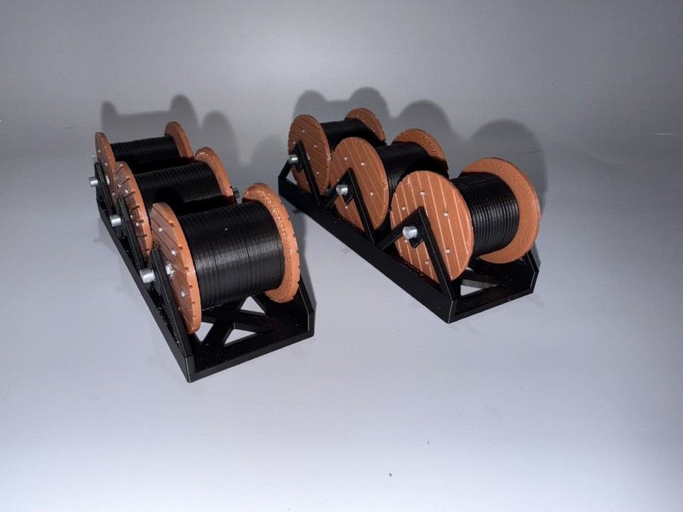 1:87 HO Scale Black Wire Spool Load/Decor 2pk | eBay