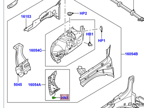 GENUINE LAND ROVER NUT M6 R ROVER 13 LR2 EVOQUE SPORT 14 BAG OF 25 ...