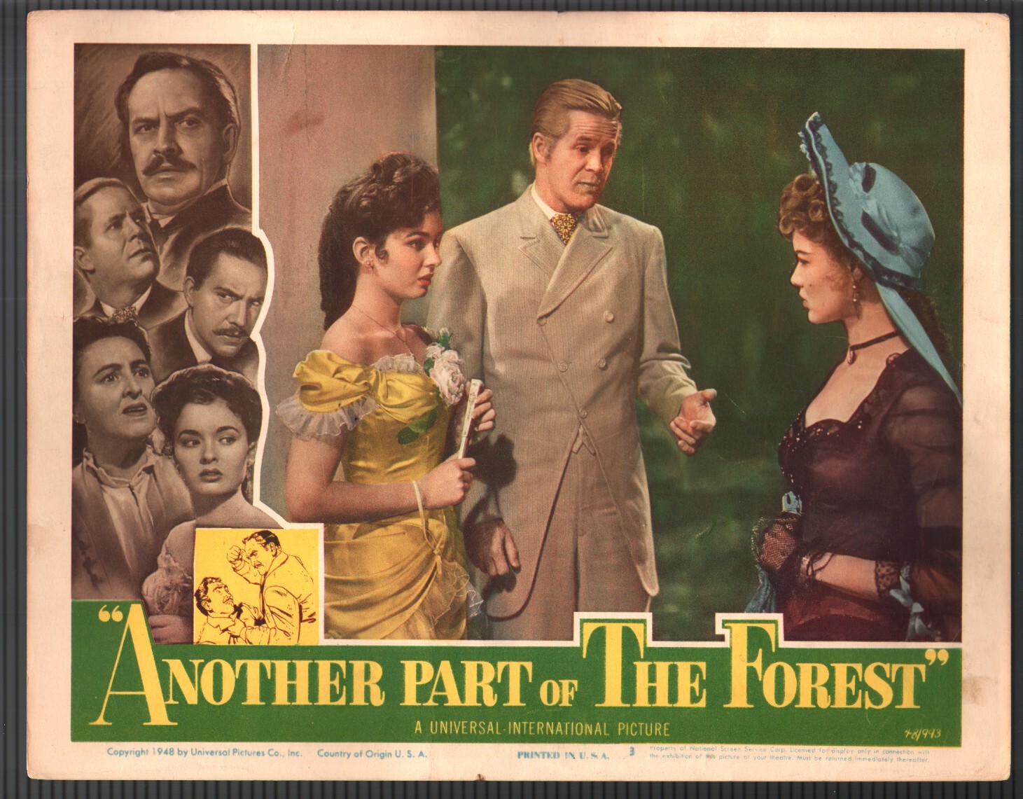 Lobby Card: Another Part of the Forest-Lobby Card-#3-1948-Fredric March ...