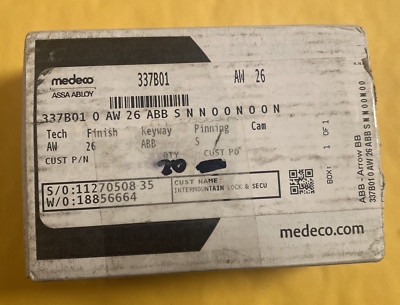 (20-Pk) Medeco Assa Abloy 337B01 0 AW 26 ABB Interchangeable Core 7-pin ...