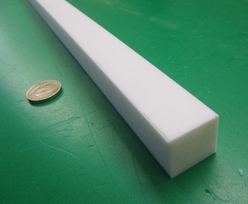 Teflon PTFE Virgin Bar 1.00" Thick x 1.00" Wide x 12" Long White | eBay