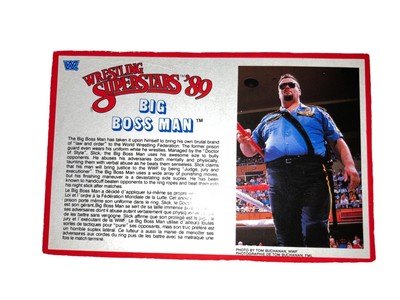 ACTION FIGURE CARD Big Boss Man (1987) SuperStars LJN WWF WWE ...