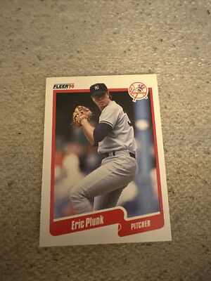 1990 Fleer Eric Plunk #452 - New York Yankees | eBay