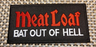 Meatloaf (singer) Bat out of Hell Embroidered Patch Iron-On Sew-On US ...