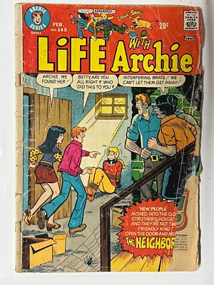 LIFE WITH ARCHIE No 142 February 1974 Archie Comics | Combined Shipping ...