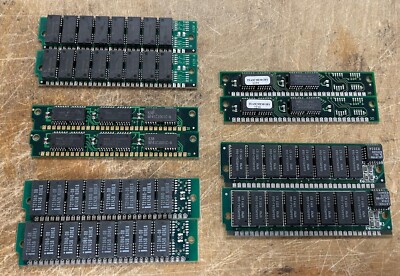 Set of 2 x 4MB 30-pin SIMM MATCHED PAIR TESTED and WORKING | eBay