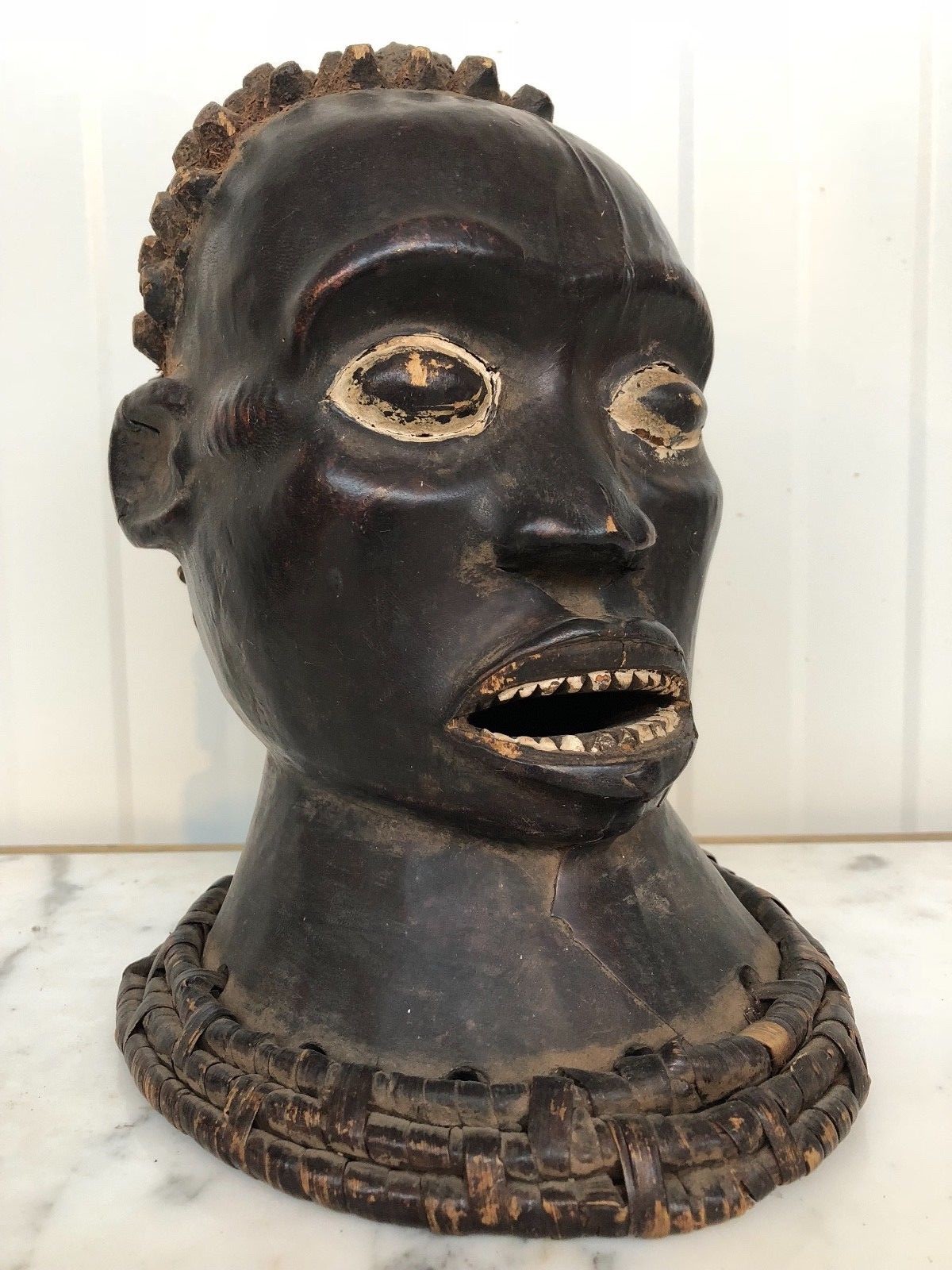 Tribal art Ekoi Nigeria Mask / Head / Carving | eBay