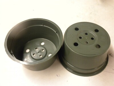 5 INCH GREEN PLASTIC BULB PAN POTS-20 PACK-AFRICAN VIOLET/STREPTOCARPUS ...