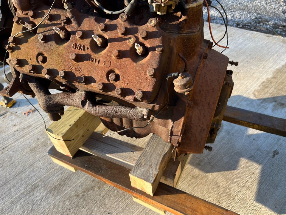 50-53 Ford Mercury 8BA V8 Flathead Motor Complete Engine Core *READ* NO ...