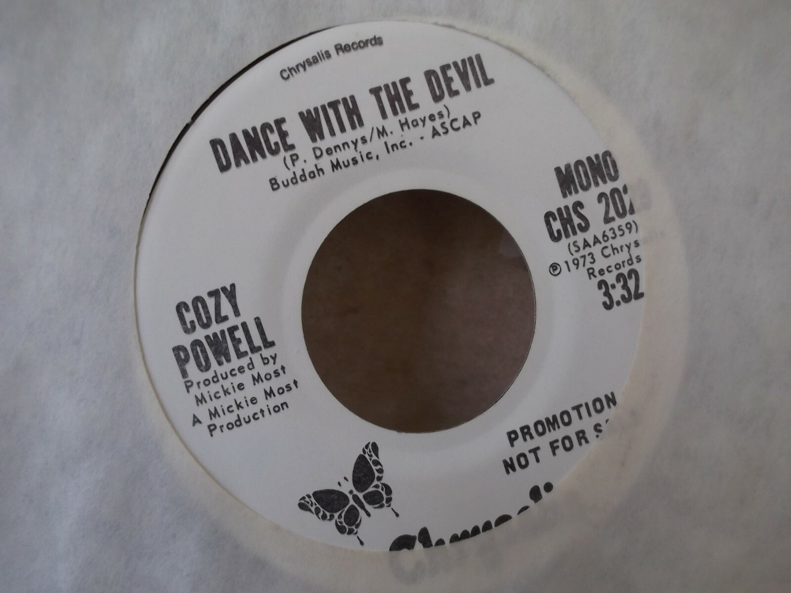 PROMO 45 COZY POWELL DANCE WITH THE DEVIL ON CHRYSALIS RECORDS NM | eBay