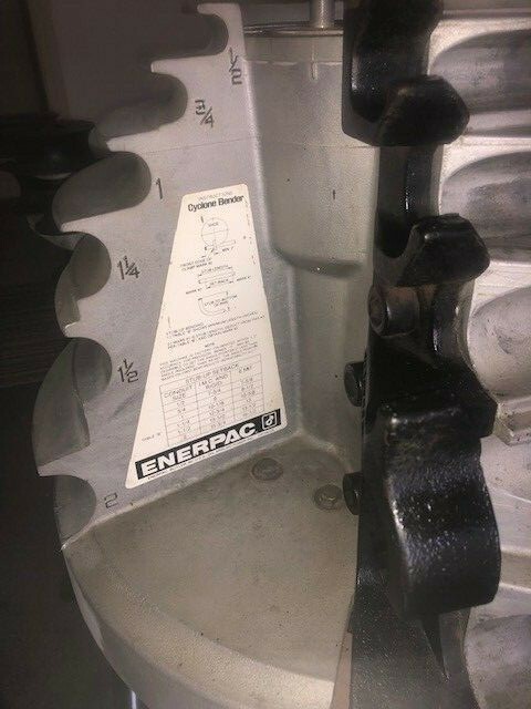 GB ENERPAC CYCLONE B2000 CONDUIT BENDER GREENLEE 555 854 855 PVC COATED ...