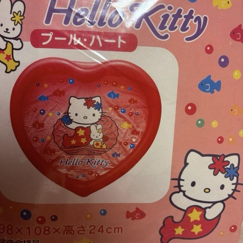Sanrio Hello Kitty Mermaid Vinyl Pool Heart 2003 98x108x24cm/38.58x42 ...