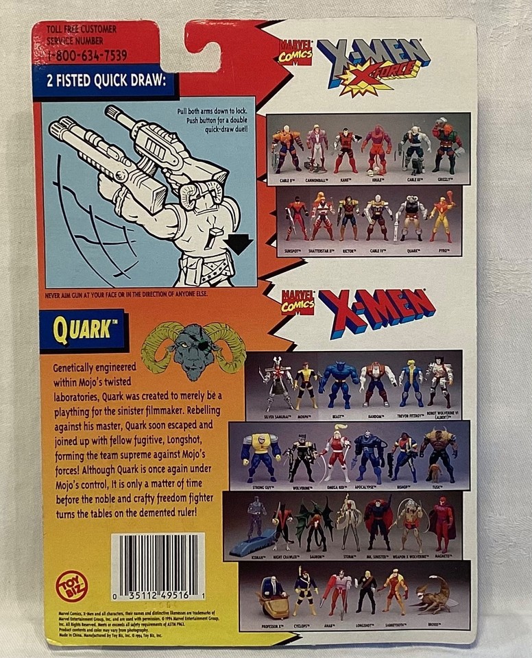 ToyBiz Marvel Comics Xmen X-force Quark figure NEW MISP | eBay UK