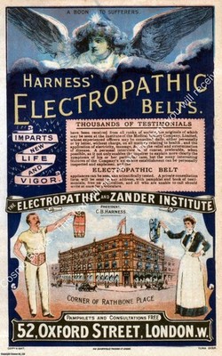 HARNESS' ELECTROPATHIC BELT : ELETROPATHIC & ZANDER INSTITUTE. PRINT ...