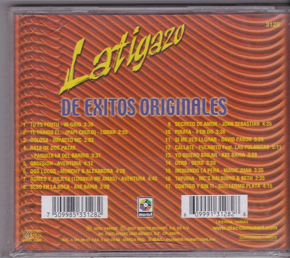 Ingrid,Aventura,Monchy y Alexandra,Axe Bahia,Joan Sebastian,David Pavon ...