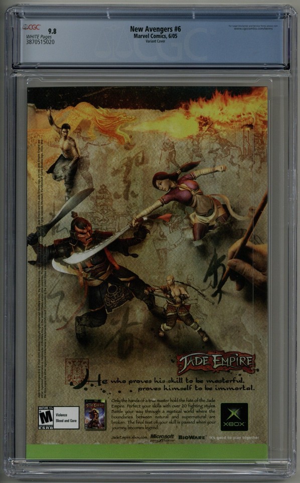 New Avengers 6 Bryan Hitch Variant CGC 9.8 Wolverine & Black Widow II ...