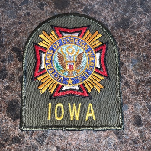 Iowa Veterans Of Foreign Wars Patch VFW Embroidered | eBay