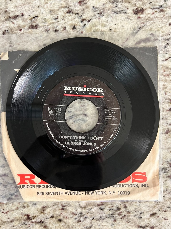 George Jones - Four-O-Thirty-Three 45 RPM, Musicor Records, 1966, UC | eBay