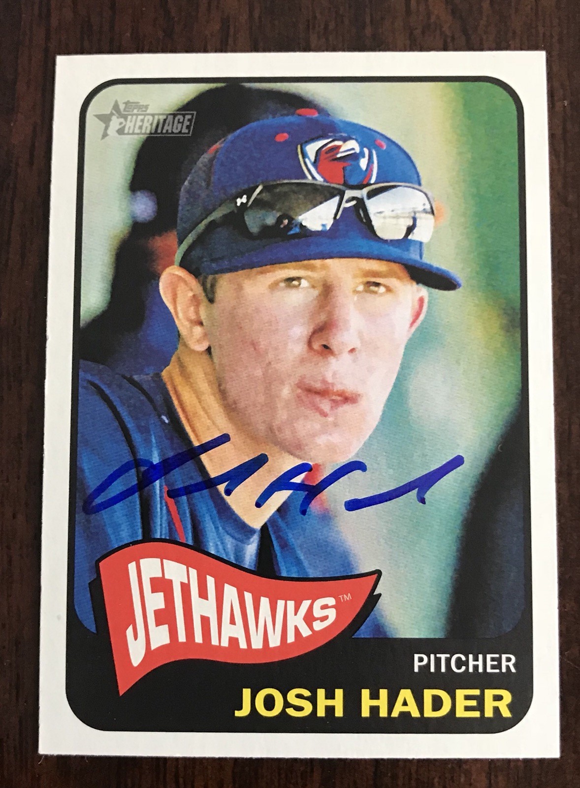 Josh Hader Auto Signed 2014 Topps Heritage Minors Brewers In Person | eBay